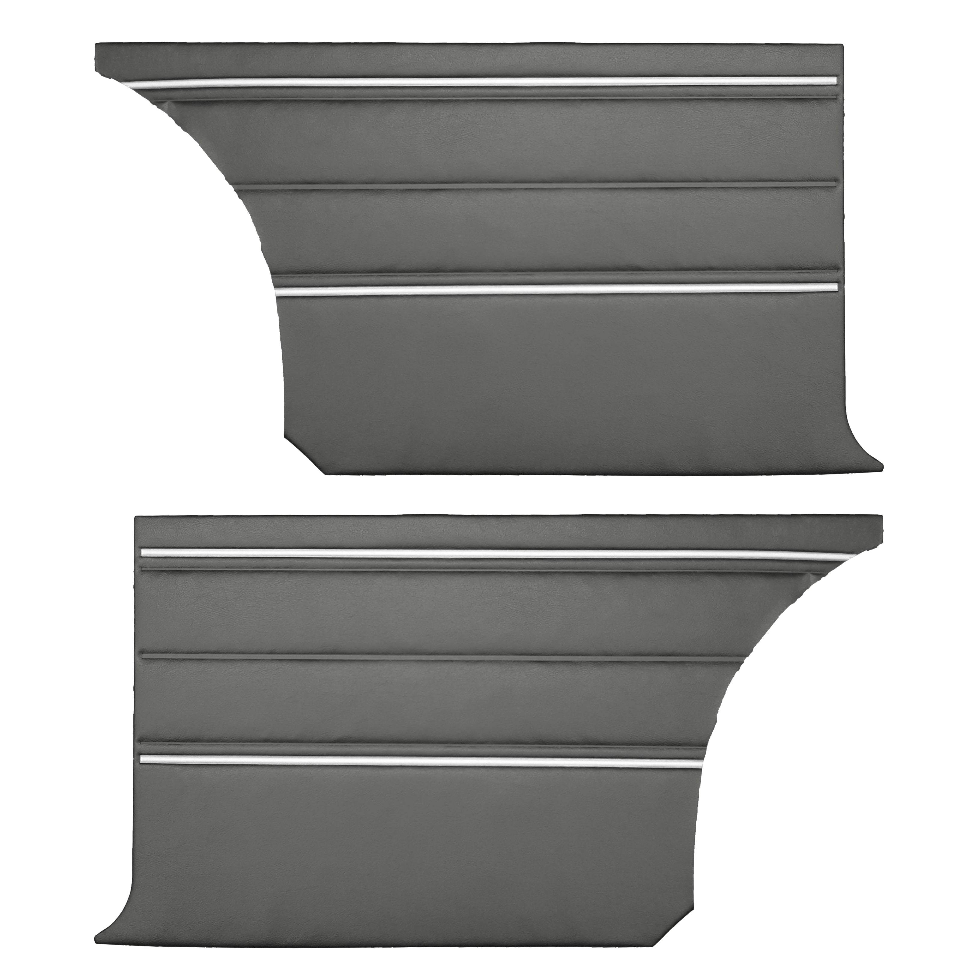 70 Satellite/Rr/Gtx Bkt/Cloth Htp Rear Panels - Charcoal/Slv ...