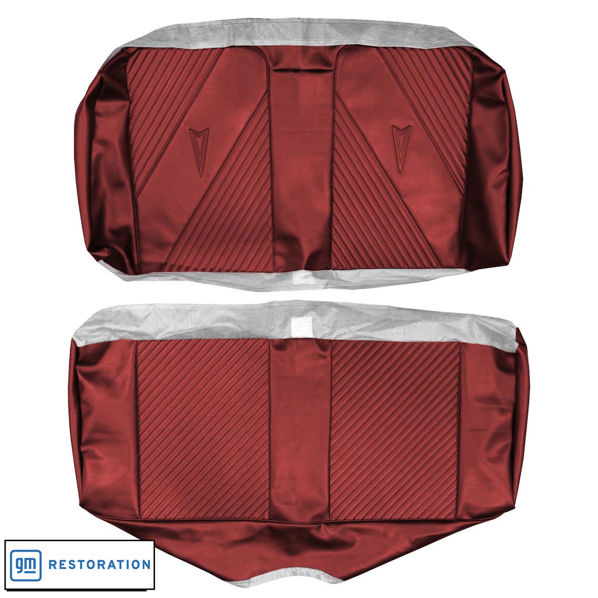 65 Gto/Lemans Convertible Rear Bench Seat Uph - Metallic Red ...