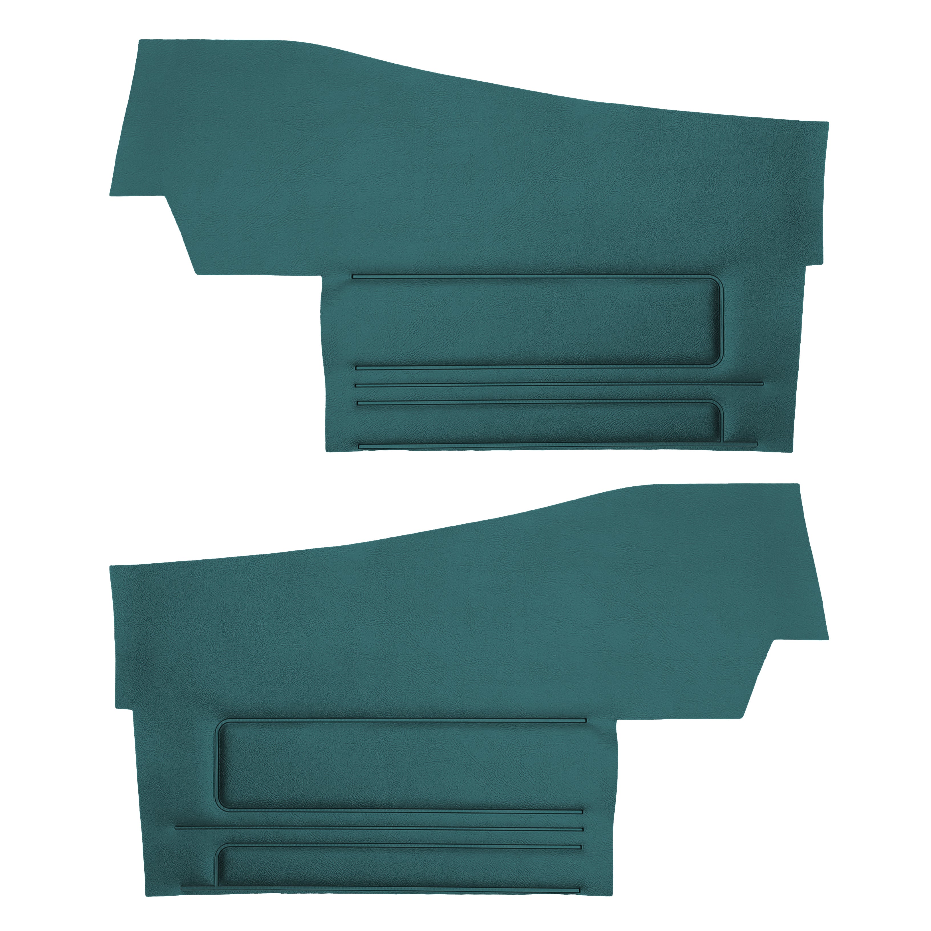 68 Gto/Lemans Conv Rear Door Panel - Turquoise - Legendary Auto ...