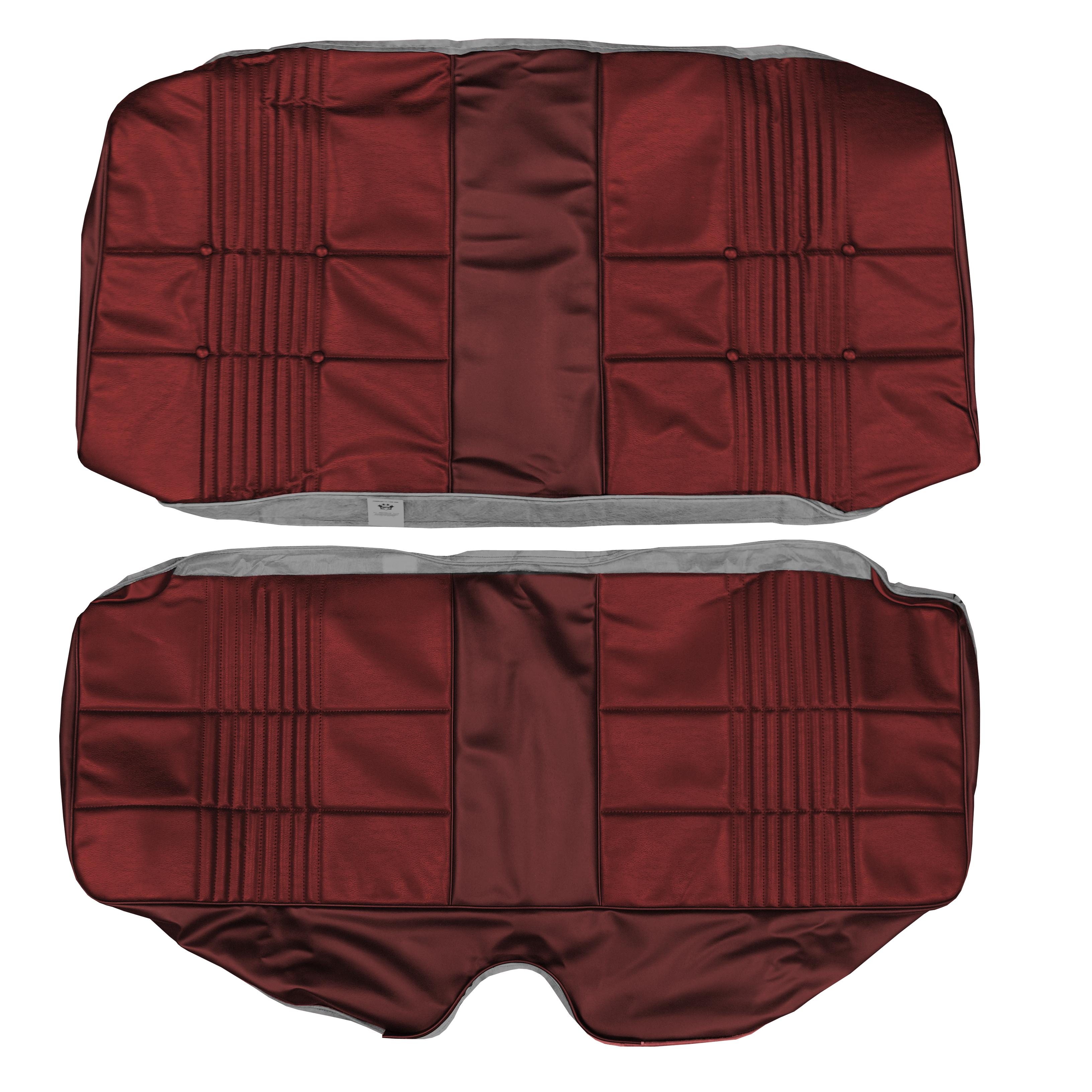 68 Coronet 500 Htp Rear Bench Uph - Met Red/Met Maroon - Legendary Auto ...