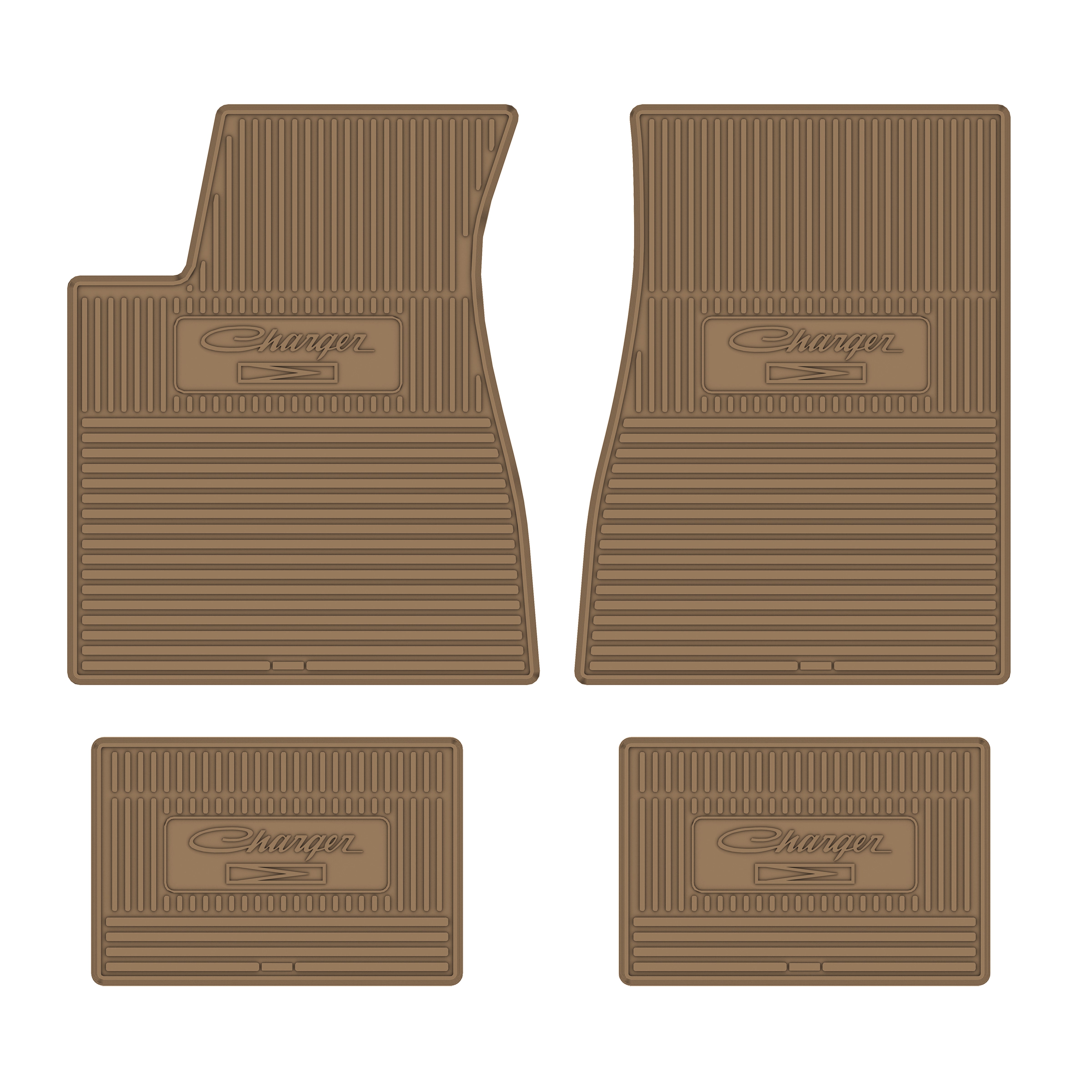 1971-1974 Charger Vinyl Floormats Automatic - Tan - Legendary Auto ...