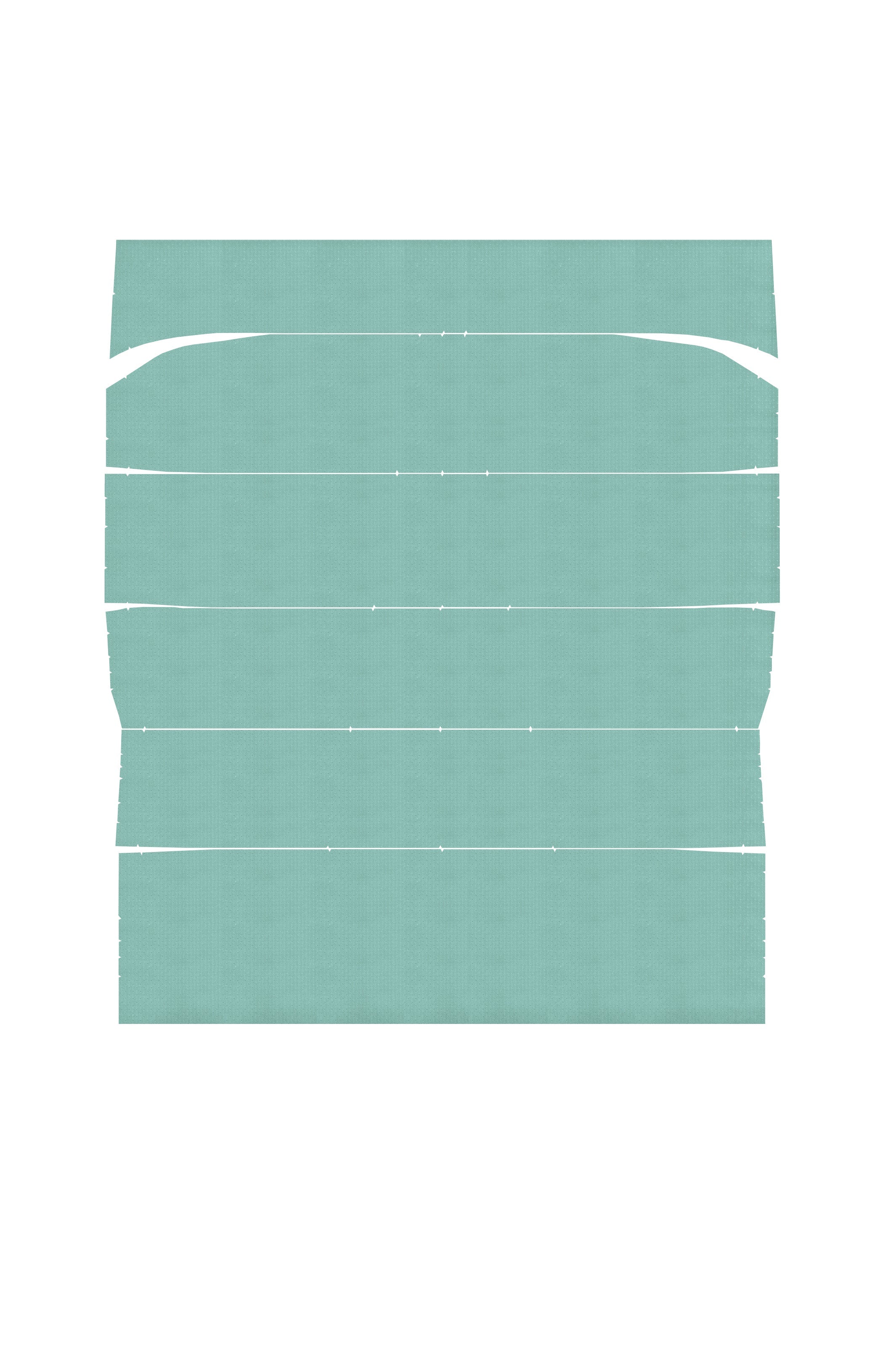 1964-1965 GTO/Lemans Hardtop Headliner (Recessed Star) - Aqua ...