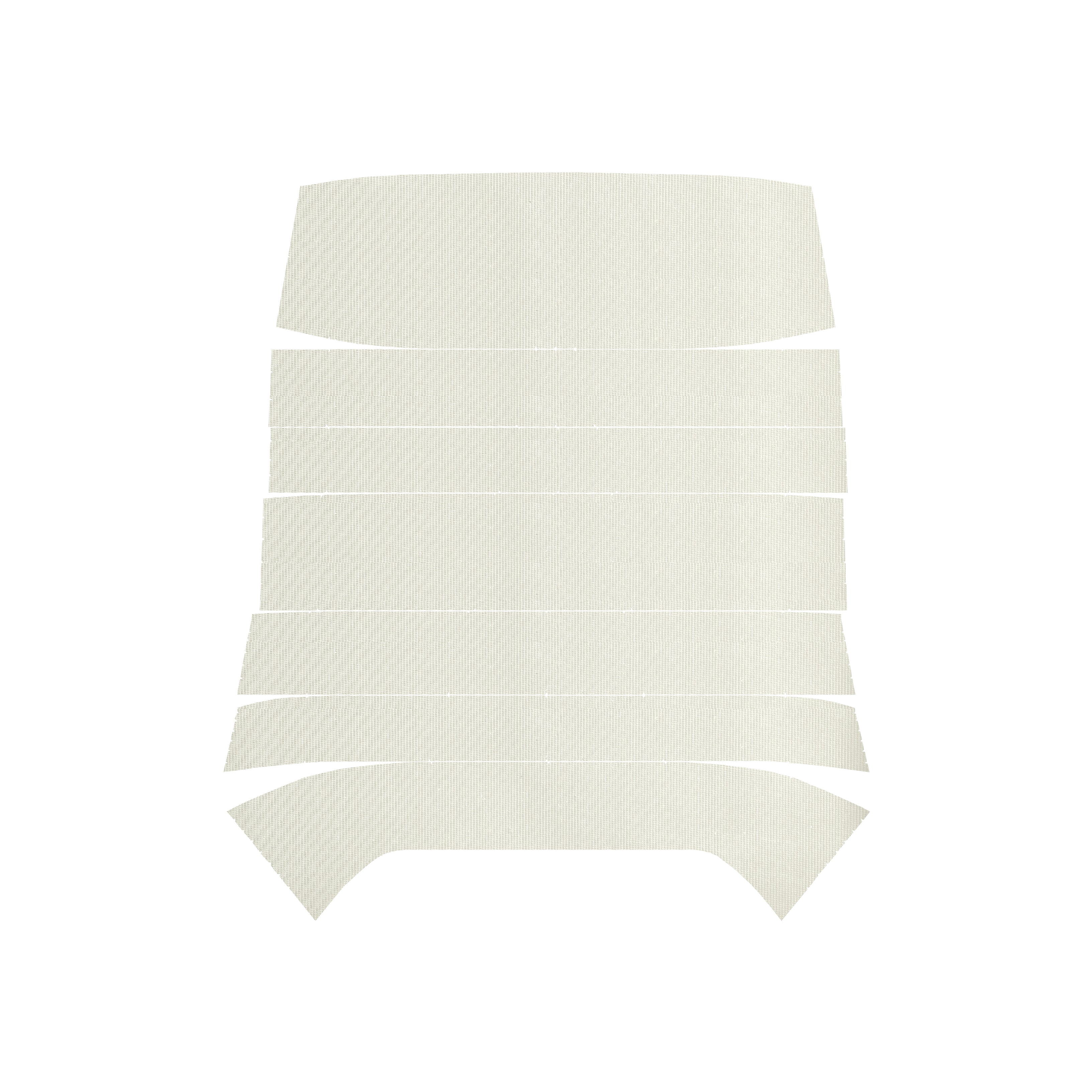 1968 Chevelle/Malibu Hardtop '6-Bow' Headliner (Ribbed) in White ...