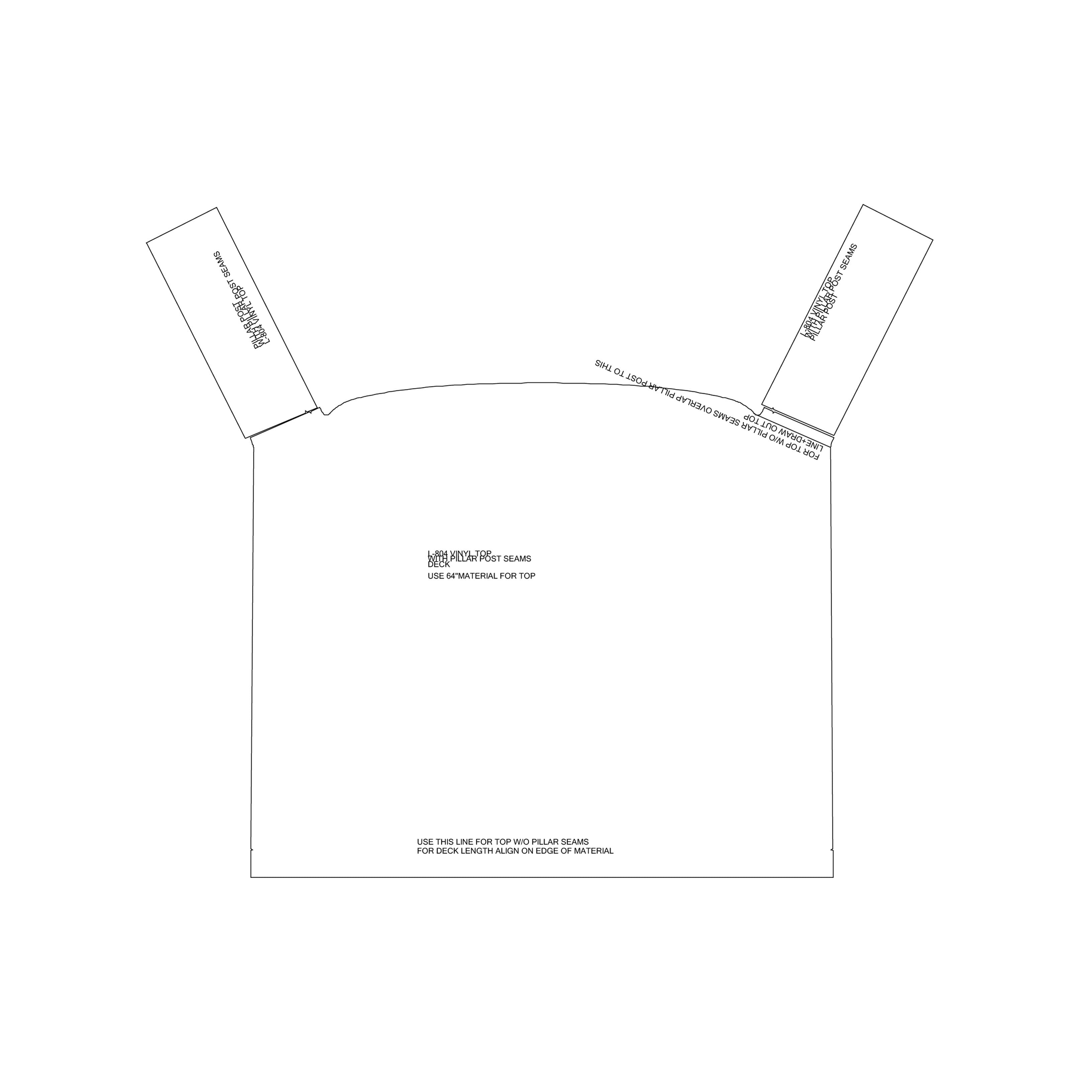 1971-73 SATELLITE/ROADRUNNER/GTX/CHARGER "CANOPY" VINYL TOP (BOAR GRAI ...