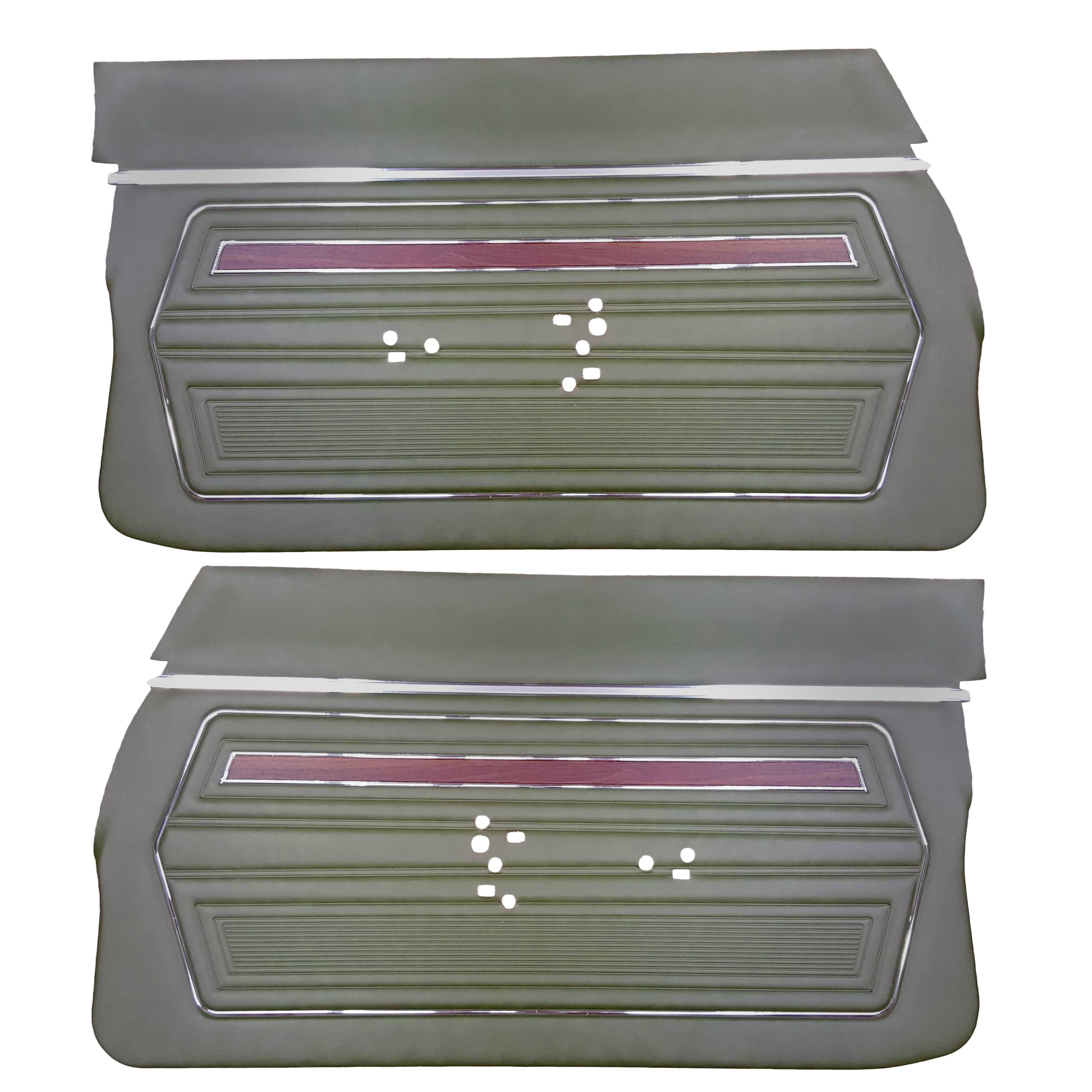 71 Cutlass Htp Coupe Door Panels - Jade Green - Legendary Auto ...